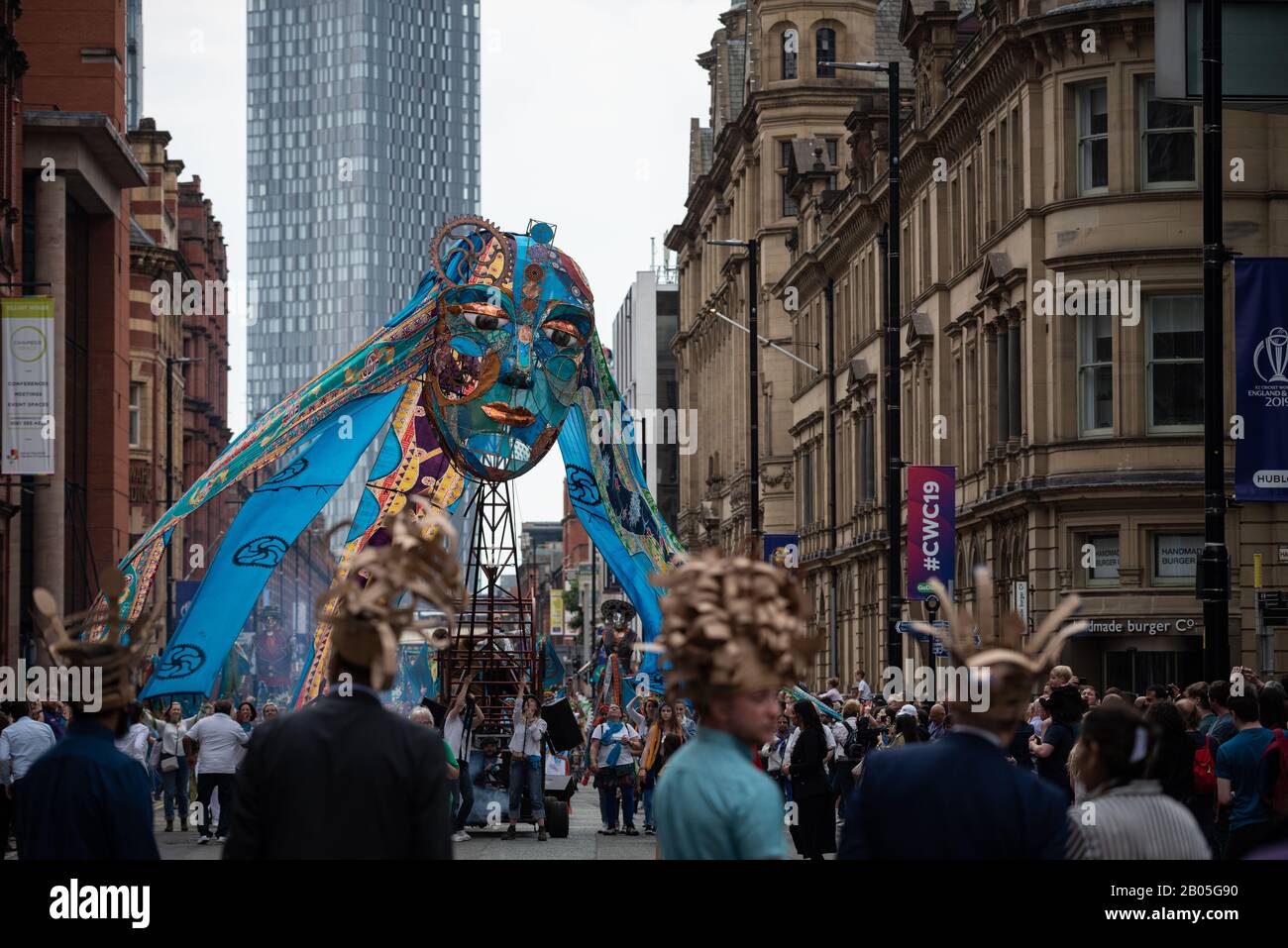 Manchester Day celebrations take place in the city centre Stock Photo ...