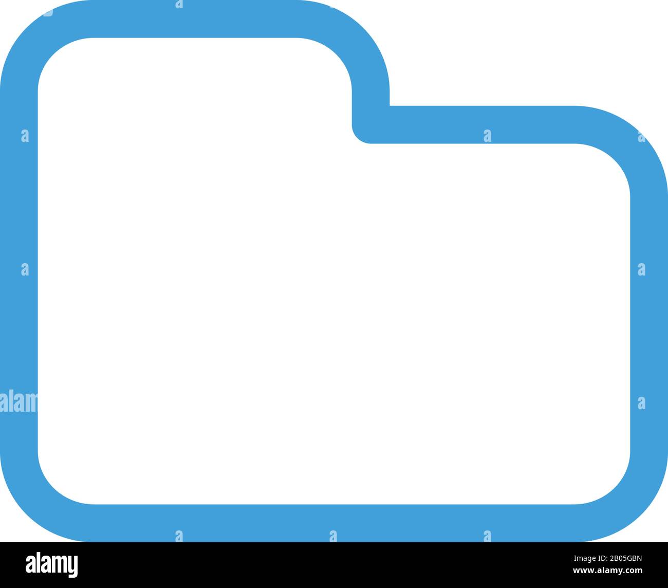 Folder icon design template. Vector illustration Stock Vector Image ...