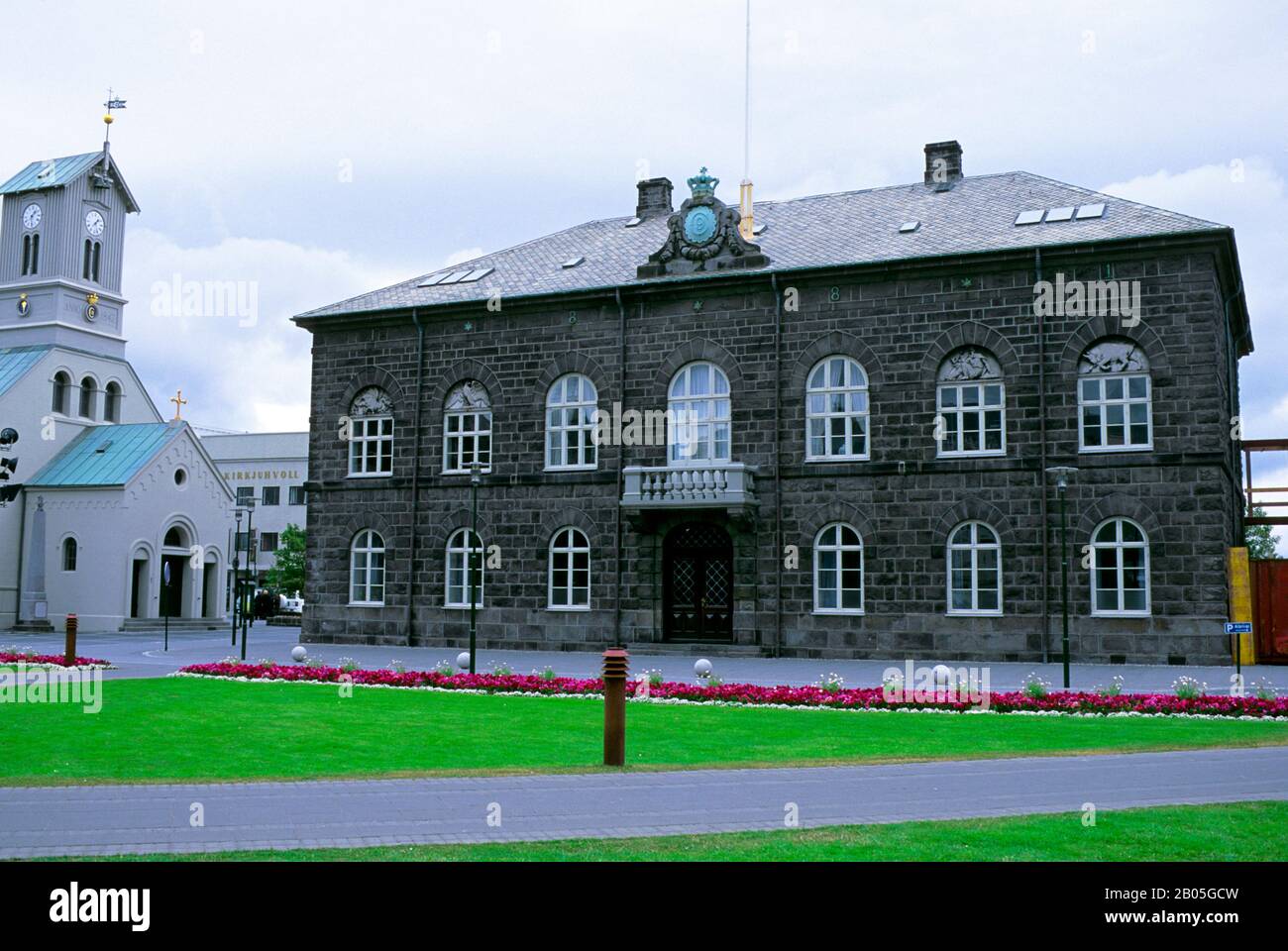 ICELAND, REYKJAVIK, CITY PARK, OLD PARLIAMENT BUILDING Stock Photo - Alamy
