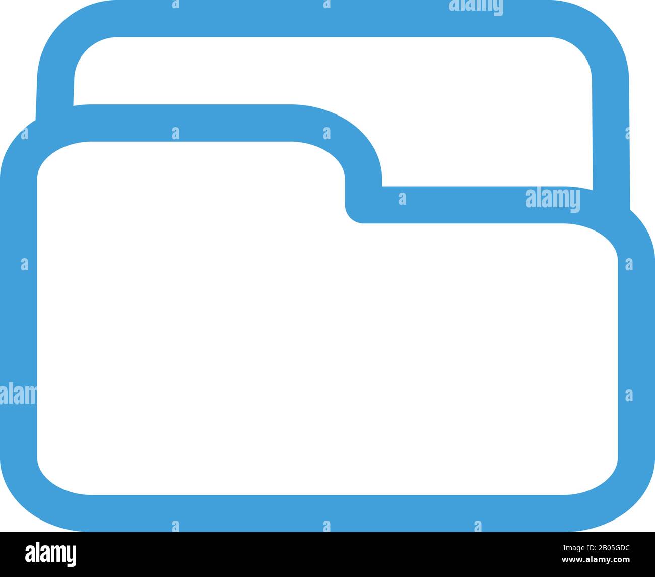 Folder icon design template. Vector illustration Stock Vector Image ...