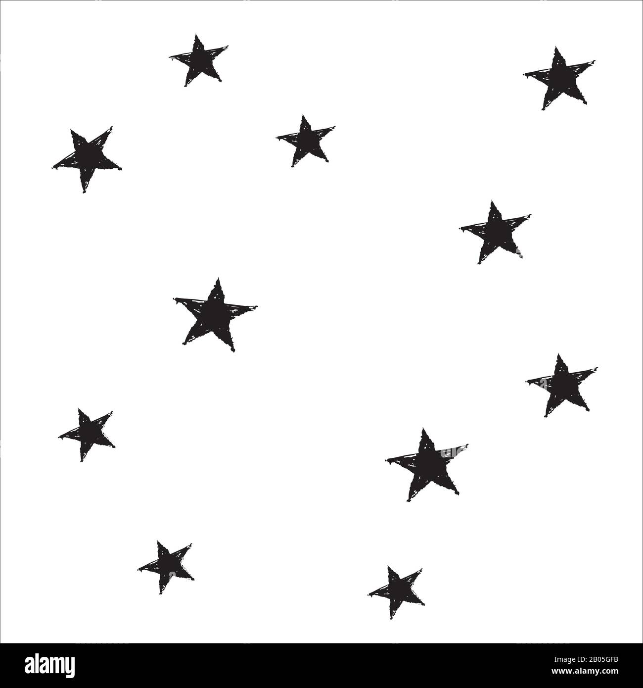 Vector pattern with stars on white background Stock Vector Image & Art ...