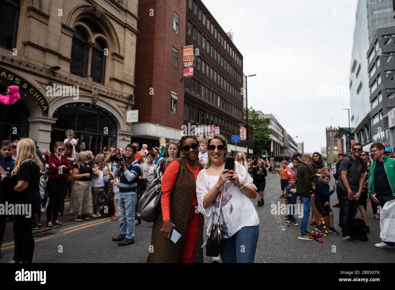 Manchester Day celebrations take place in the city centre Stock Photo ...