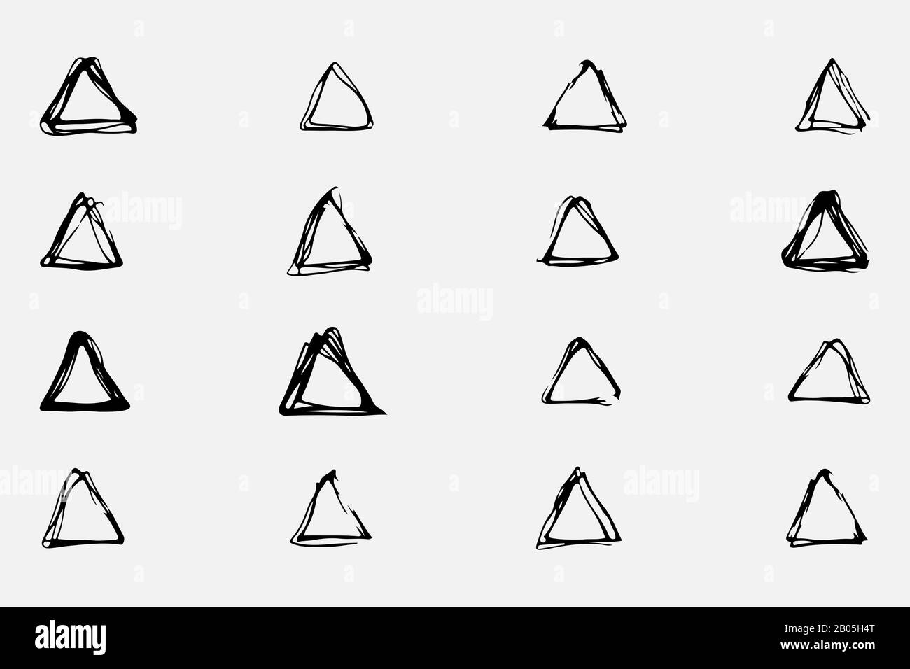 Simple geometric shapes drawn in pencil by hand Stock Vector Image ...