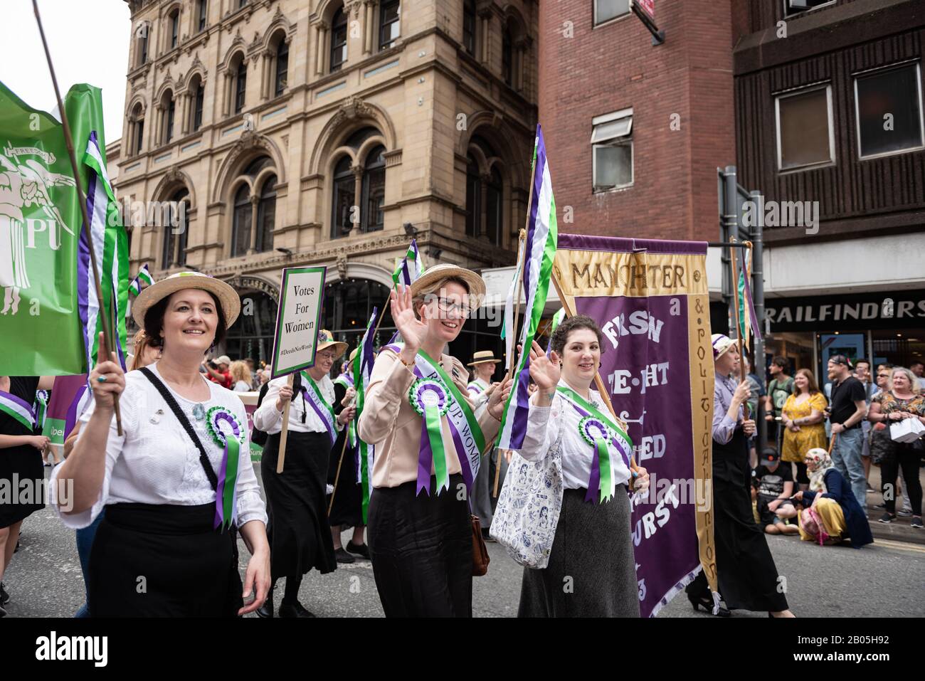 Manchester Day celebrations take place in the city centre Stock Photo ...