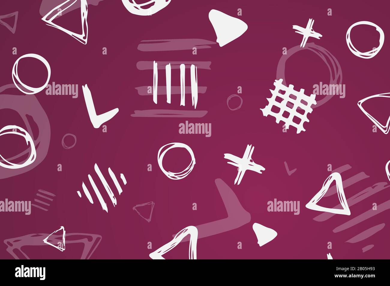 Simple geometric shapes drawn in pencil by hand Stock Vector Image ...