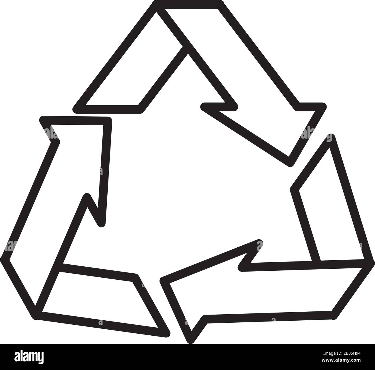 arrows recycle symbol ecology icon Stock Vector Image & Art - Alamy