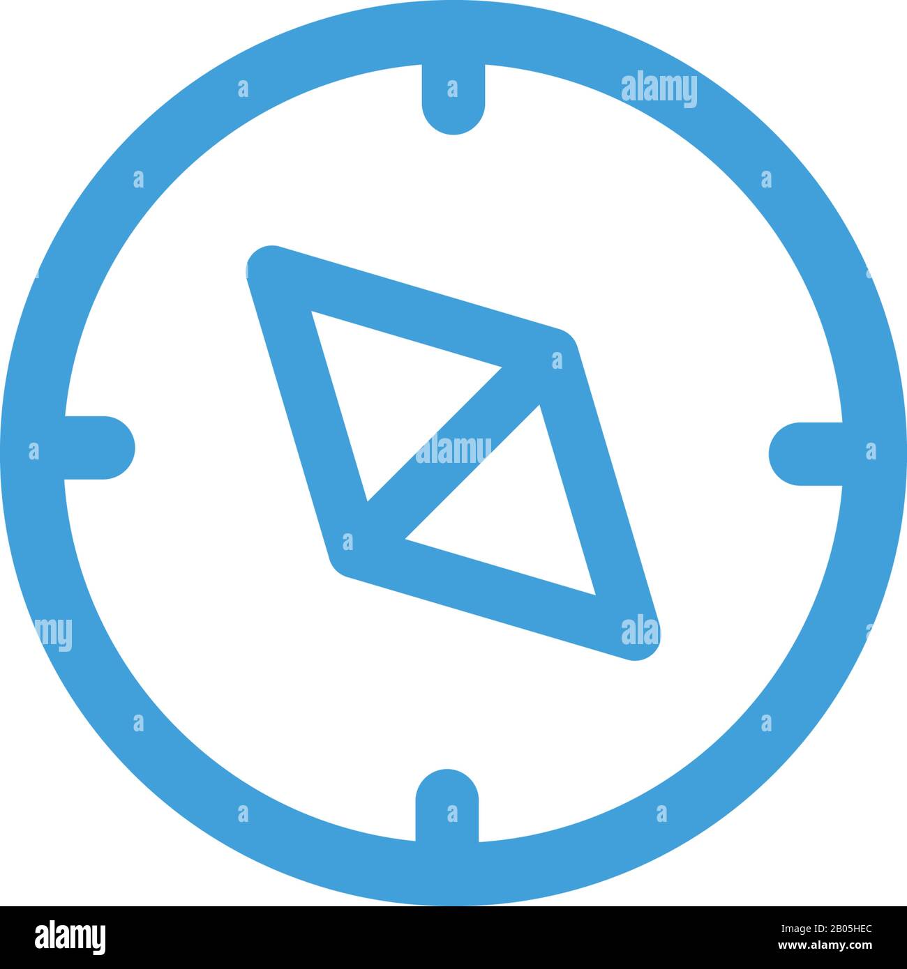 Compass icon design template. Vector illustration Stock Vector Image ...