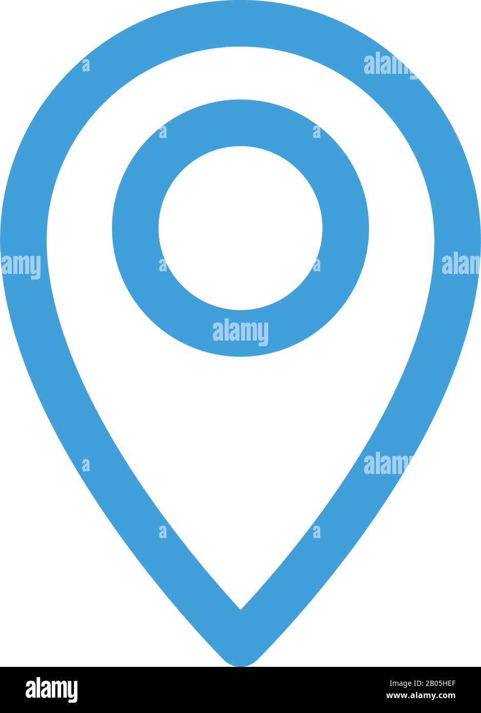 Map pin icon design template. Vector illustration Stock Vector Image ...