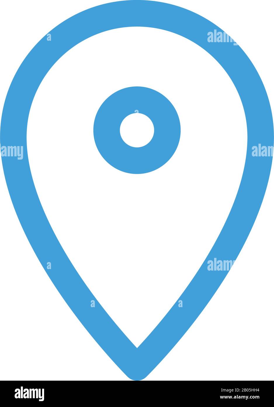 Map pin icon design template. Vector illustration Stock Vector Image ...