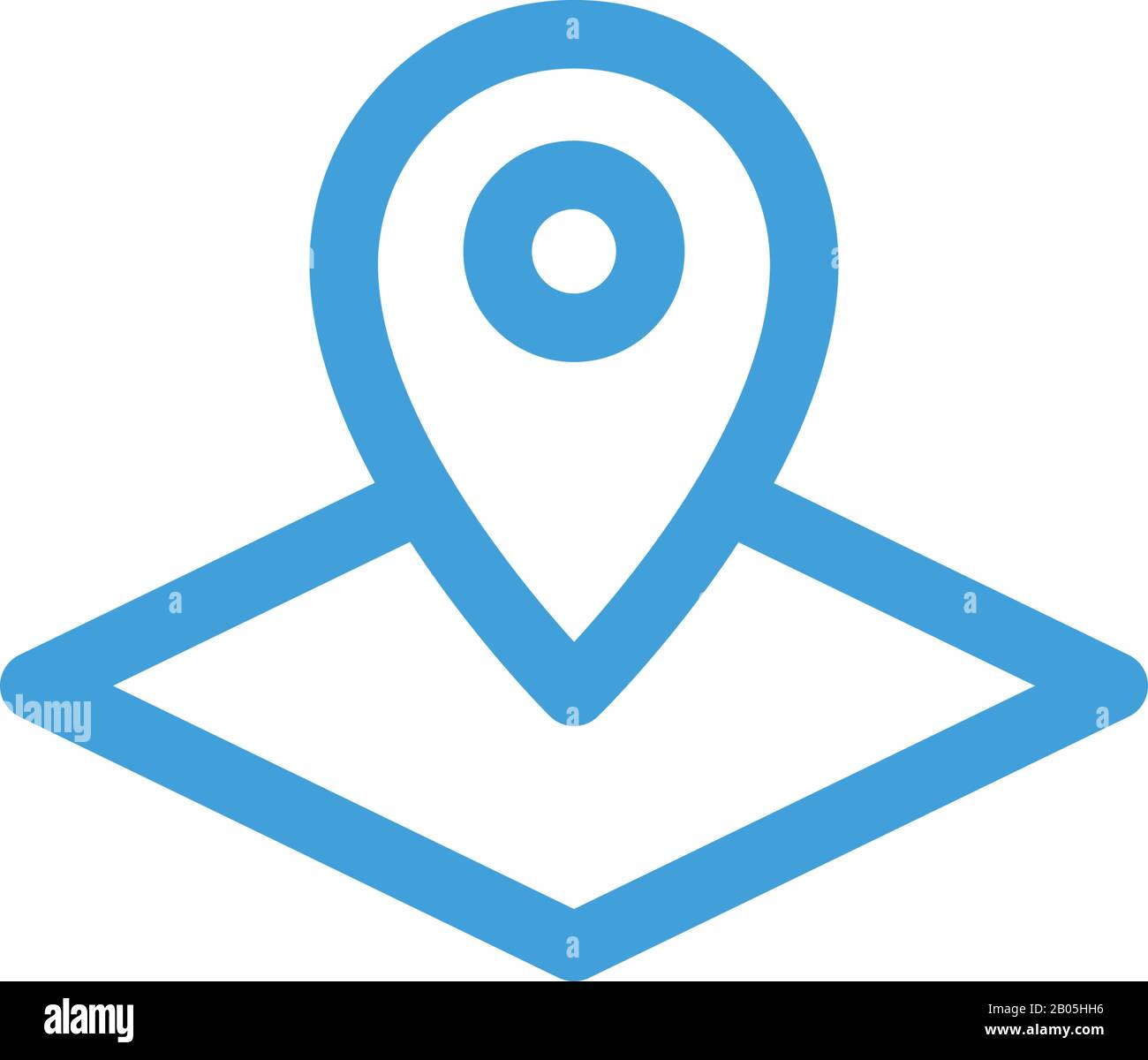 Map pin icon design template. Vector illustration Stock Vector Image ...