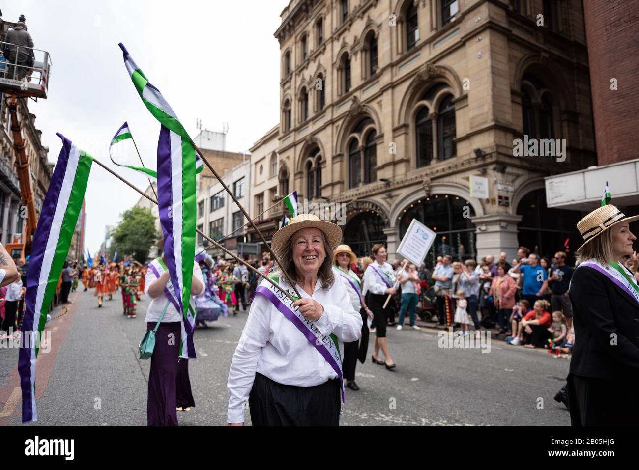 Manchester Day celebrations take place in the city centre Stock Photo ...