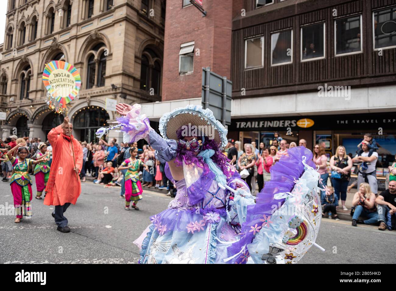 Manchester Day celebrations take place in the city centre Stock Photo ...
