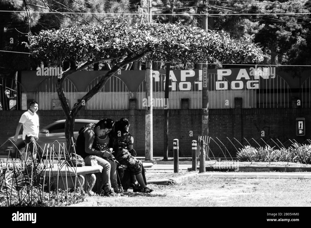 people resting under a tree Stock Photo - Alamy