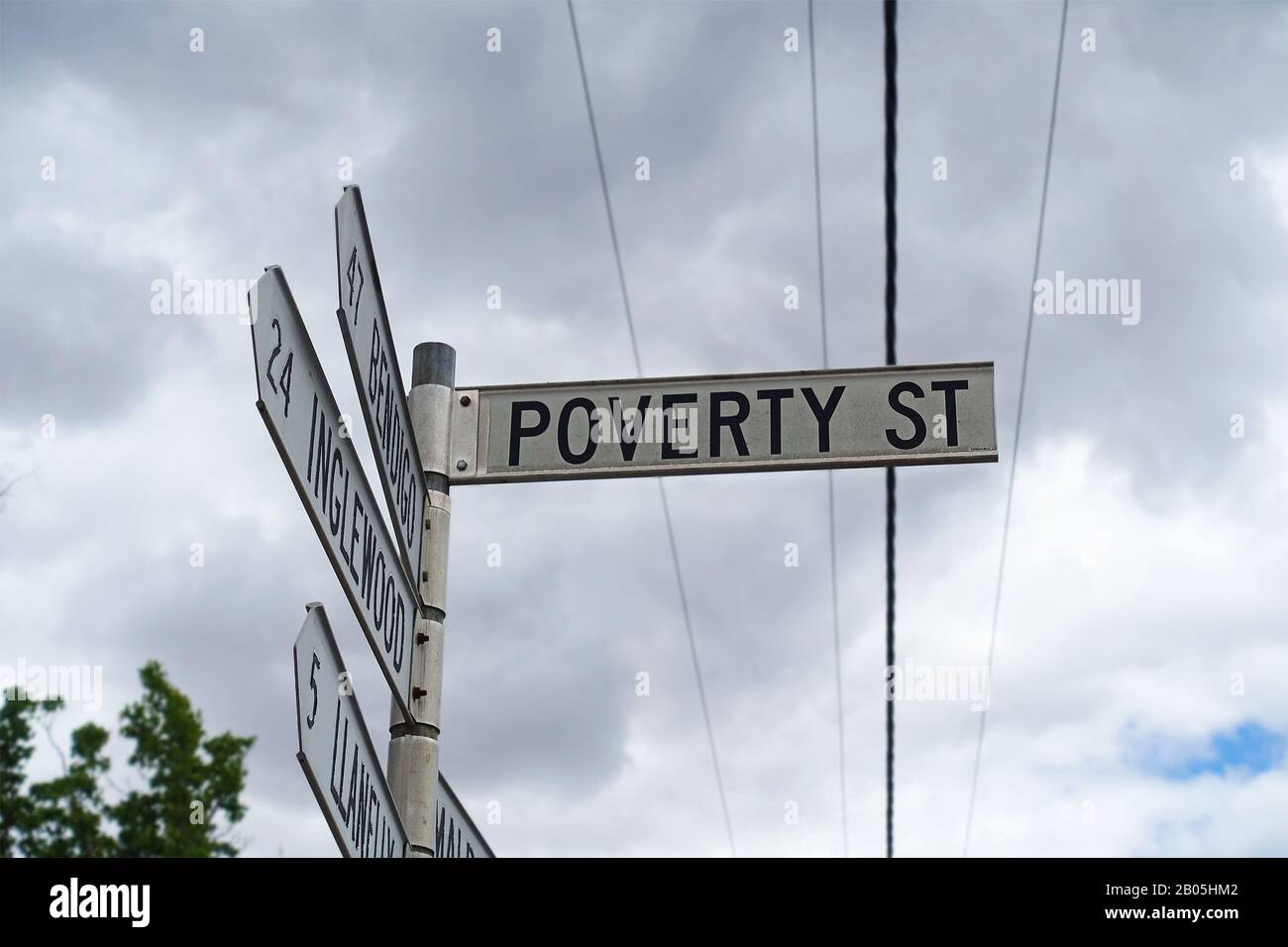 Street sign in rural Victoria with an unfortunate name Stock Photo - Alamy