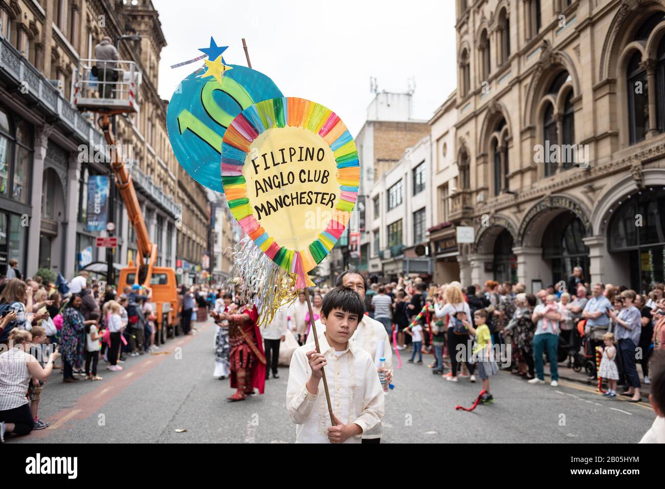 Manchester Day celebrations take place in the city centre Stock Photo ...