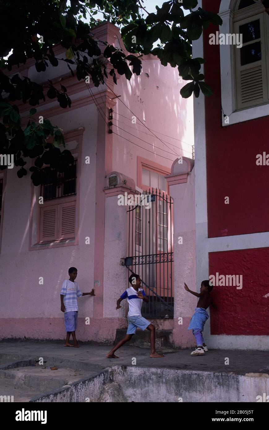 BRAZIL, NEAR RECIFE, OLINDA, STREET SCENE, LOCAL CHILDREN Stock Photo ...