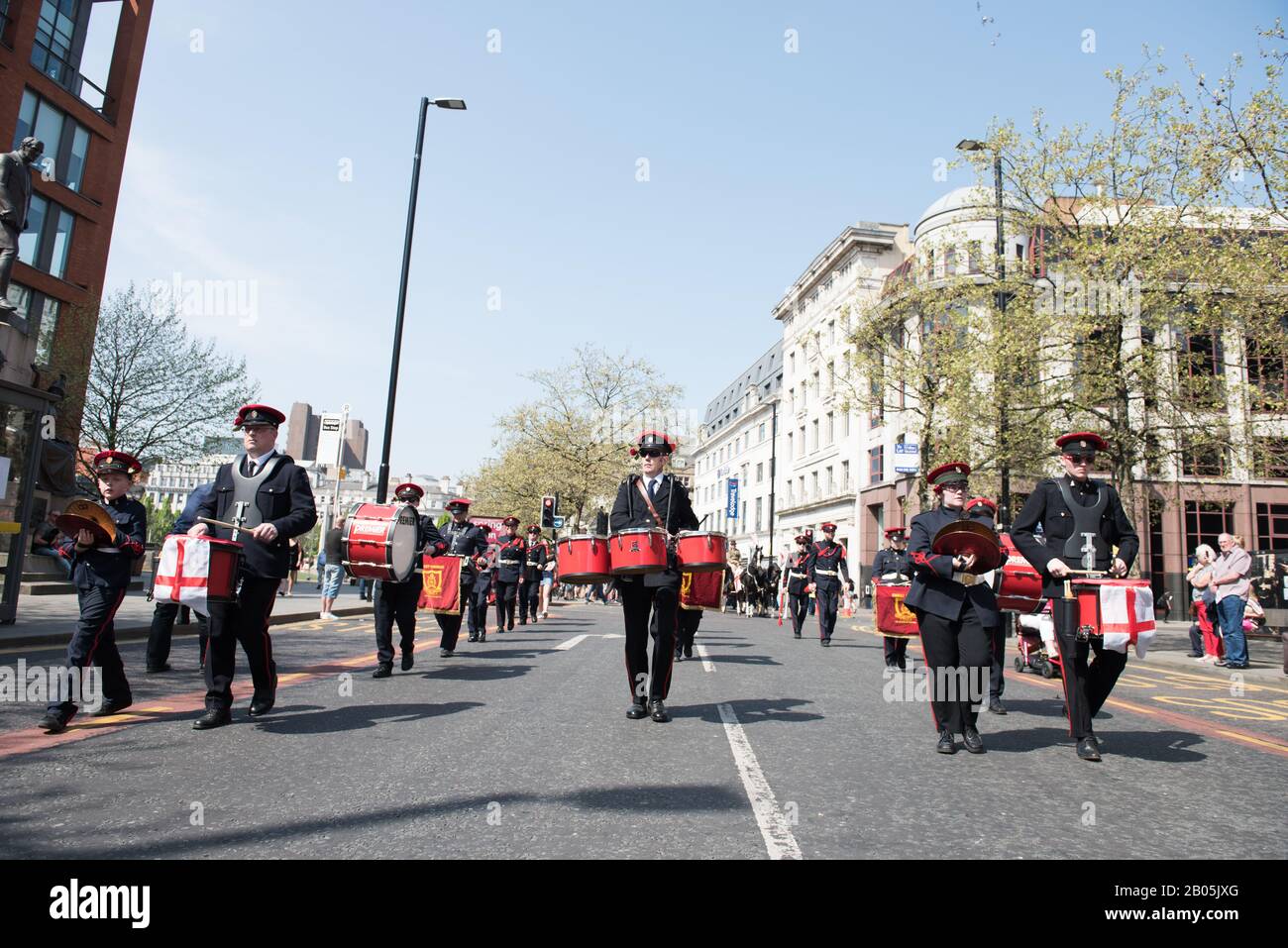 St. Georges Day Parade, Manchester Stock Photo - Alamy