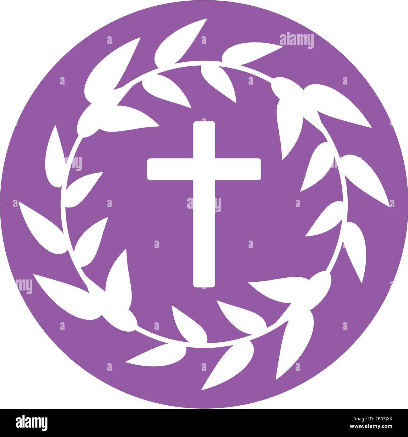 Christian and catholic cross block style icon vector design Stock ...