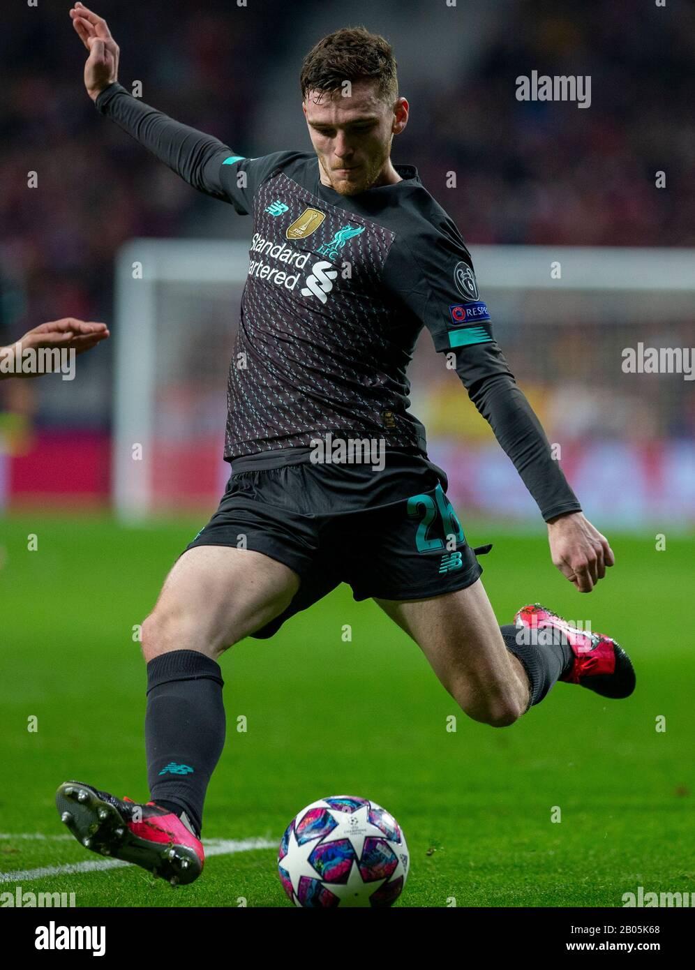 Liverpool's FC Andy Robertson seen in action during the UEFA Champions ...