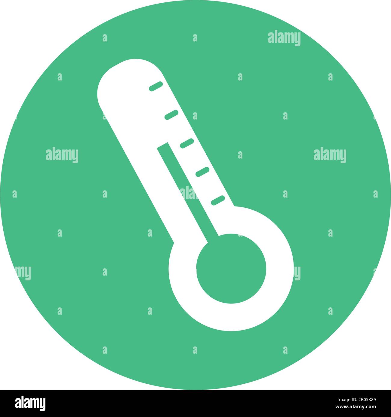 medical instrument thermometer, block and flat style icon vector ...