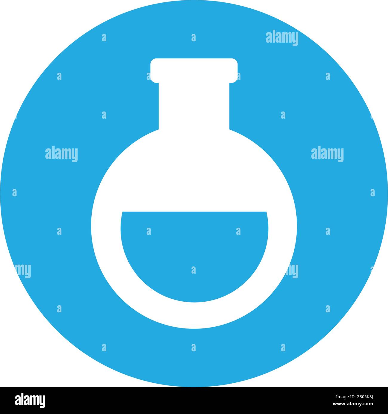 chemical laboratory test tubes, block and flat style icon vector ...