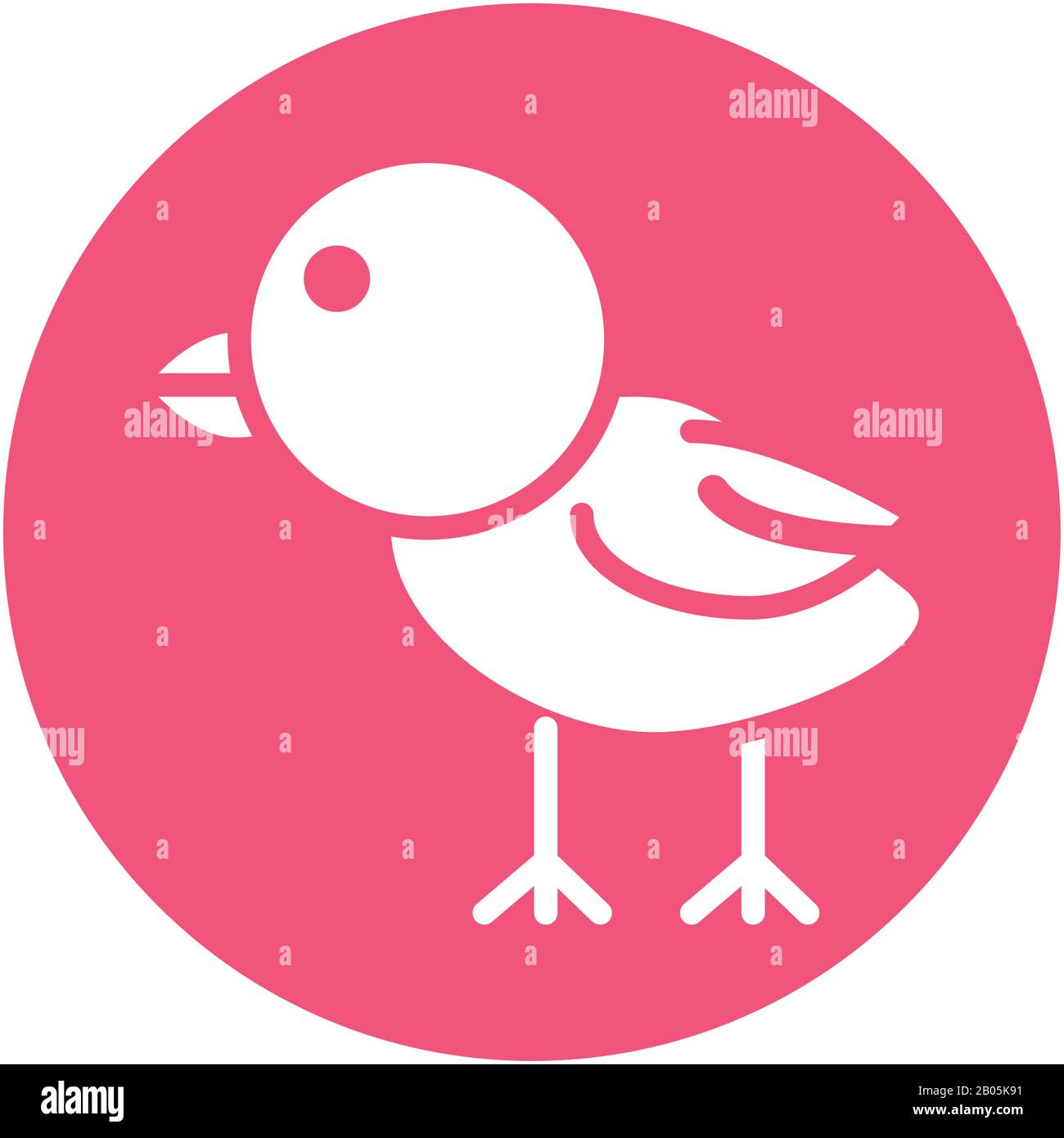 cute little chick block style icon Stock Vector Image & Art - Alamy