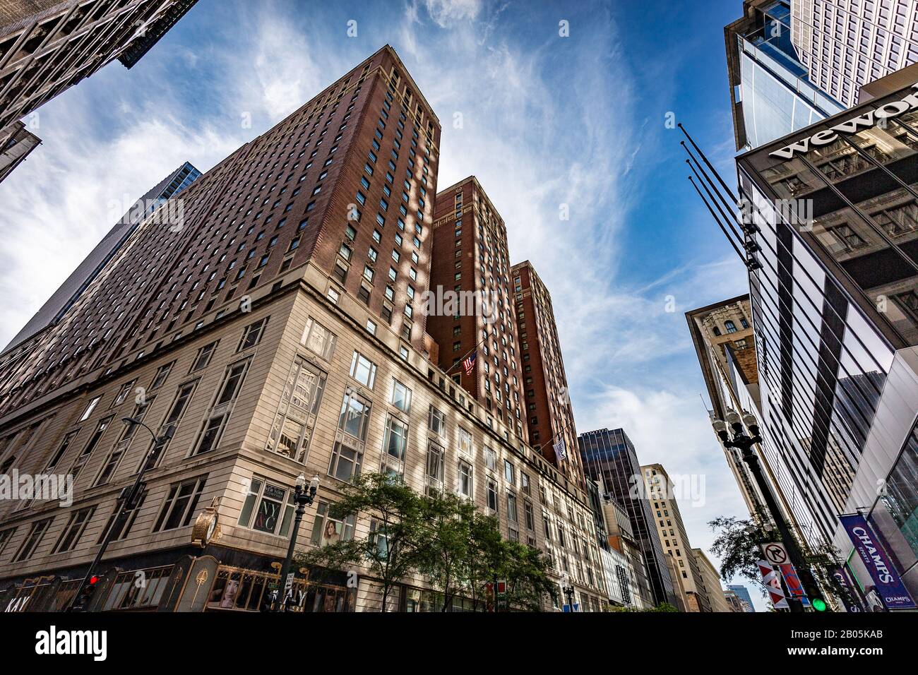 Chigaco buildings view in a sunny day Stock Photo - Alamy