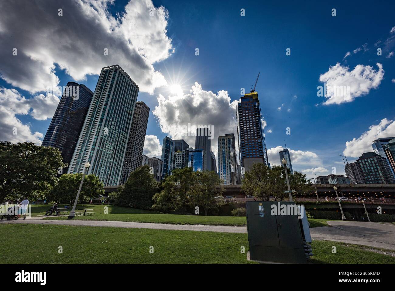 Chigaco buildings view in a sunny day Stock Photo - Alamy