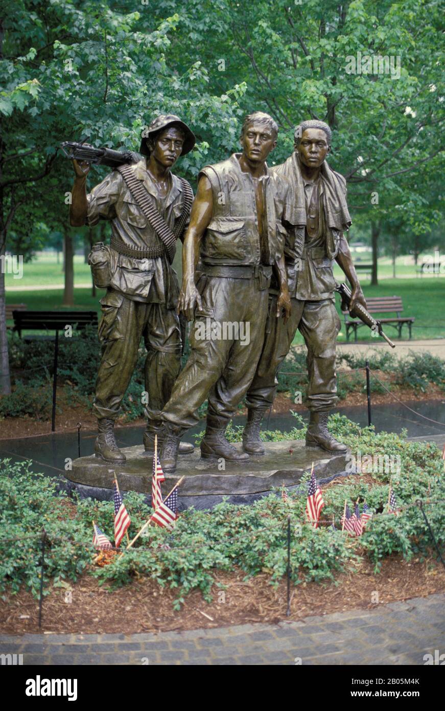 USA, WASHINGTON D.C., VIETNAM VETERANS MEMORIAL, STATUE Stock Photo - Alamy
