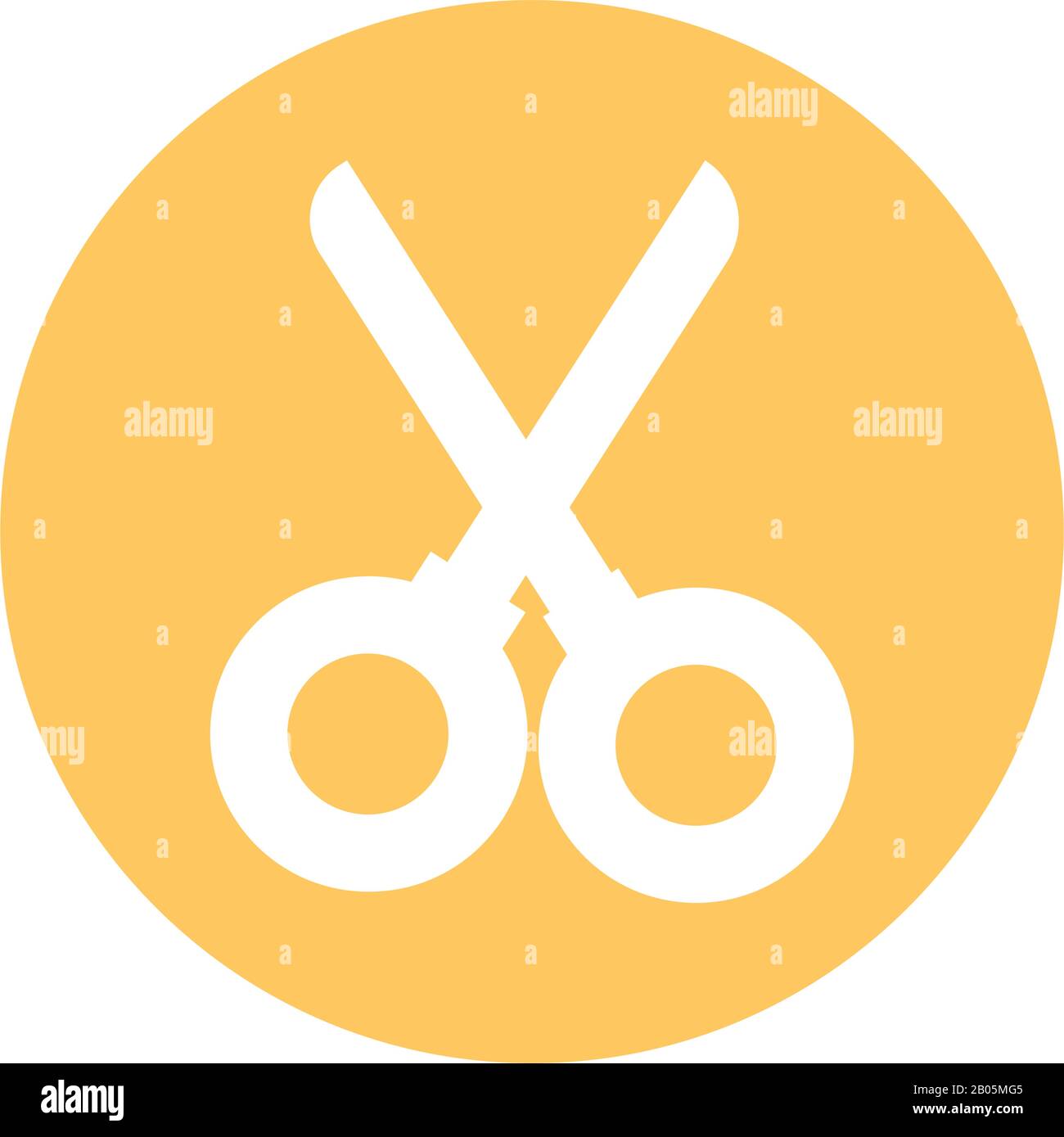 open scissors, block and flat style icon vector illustration design ...