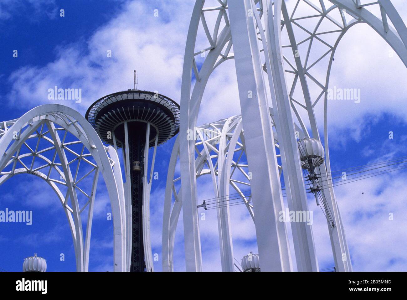 USA, WASHINGTON, SEATTLE CENTER, GOTHIC ARCHES OF THE PACIFIC SCIENCE ...