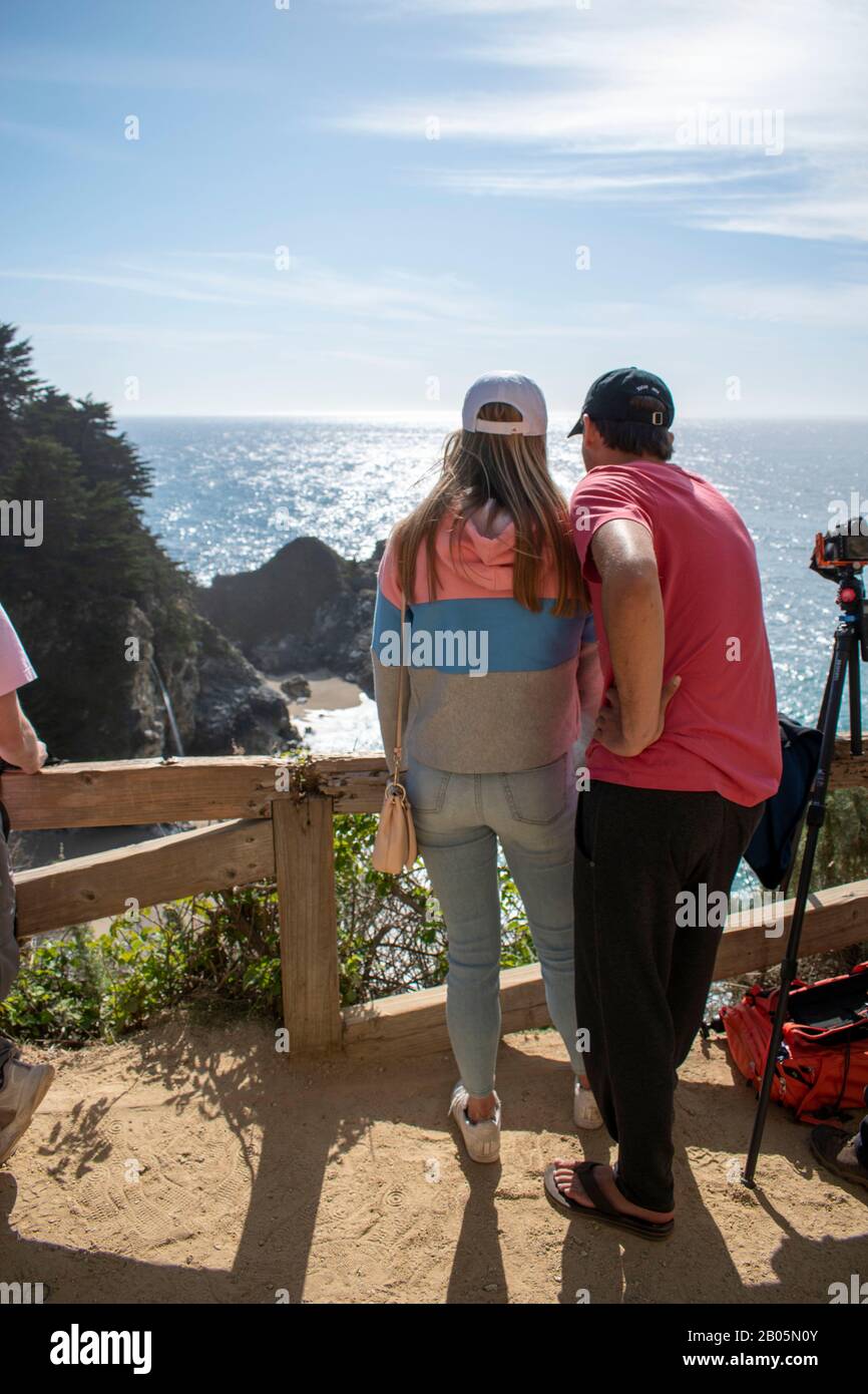 McWay Falls is a waterfall in Big Sur, CA, that empties into the ...
