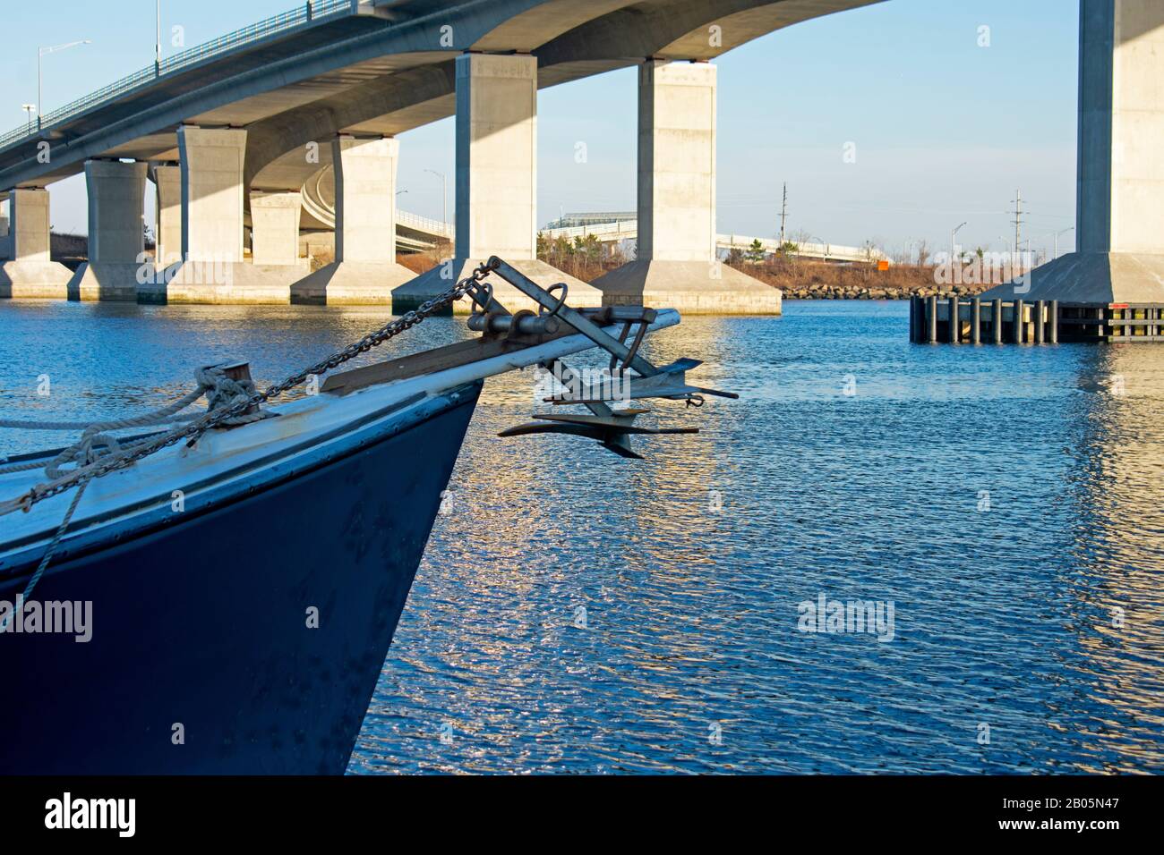 Bridge on Route 36, New Jersey, connecting the Atlantic Highlands with ...
