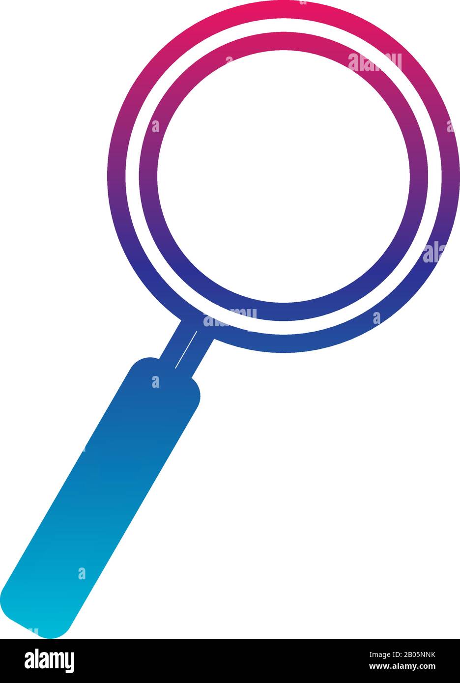 Isolated lupe gradient line style icon vector design Stock Vector Image & Art - Alamy