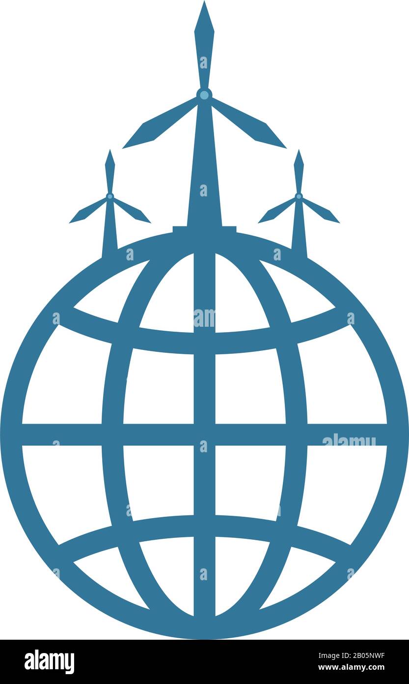 Windmill in silhouette Cut Out Stock Images & Pictures - Alamy