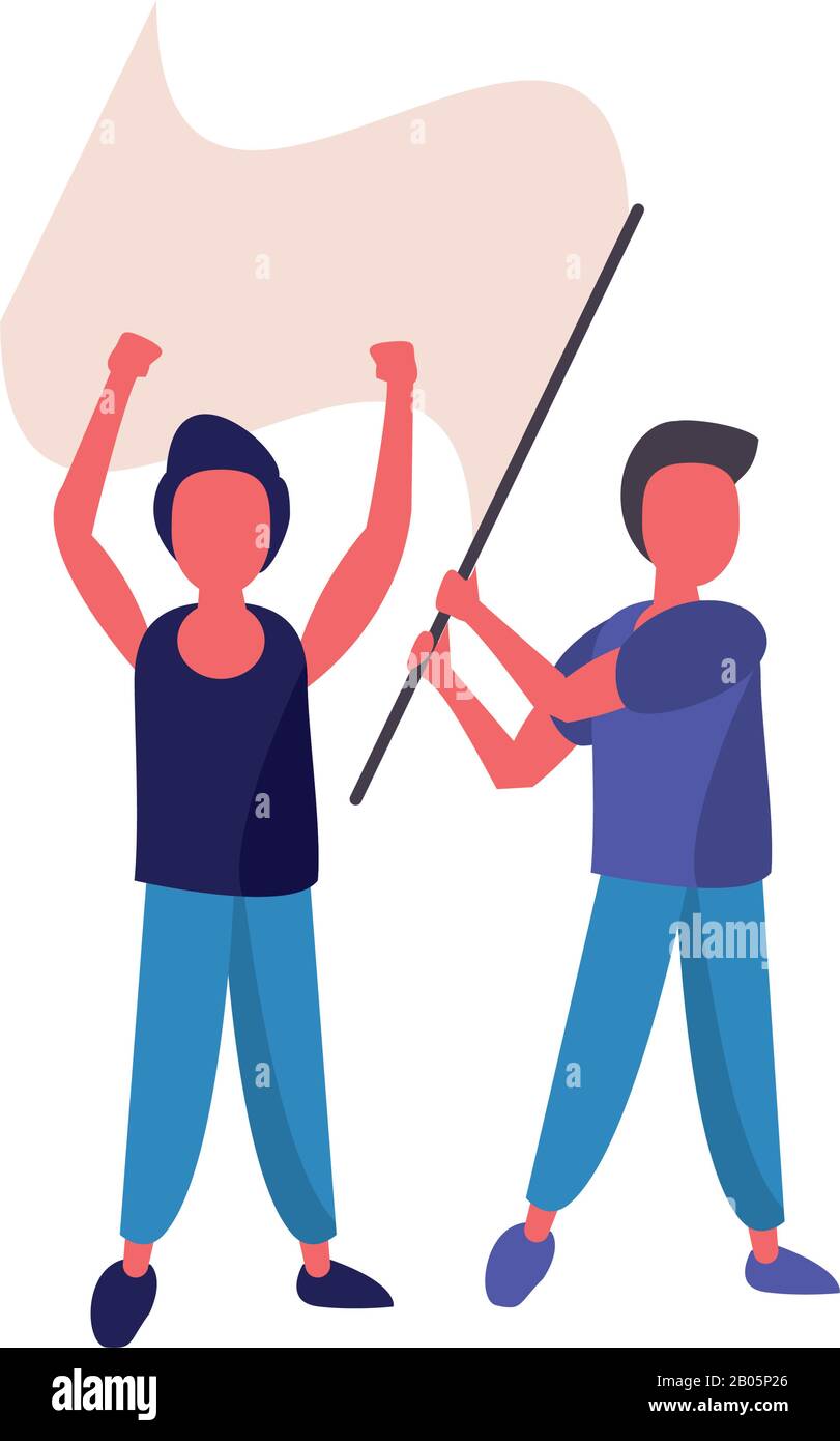 Activist protest against men Cut Out Stock Images & Pictures - Alamy