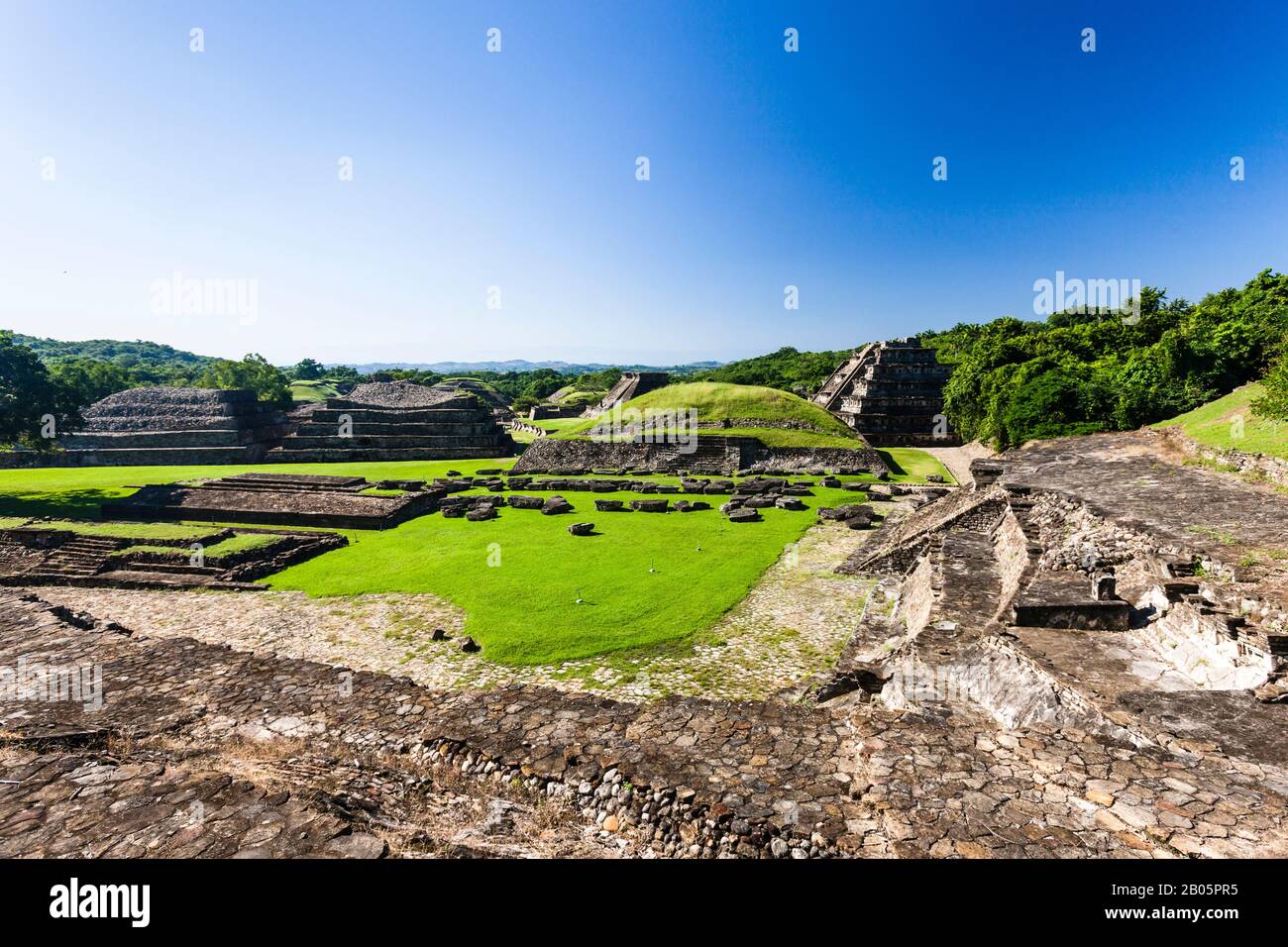 Pyramids complex of El Tajin, in jungle, most important north-east ...