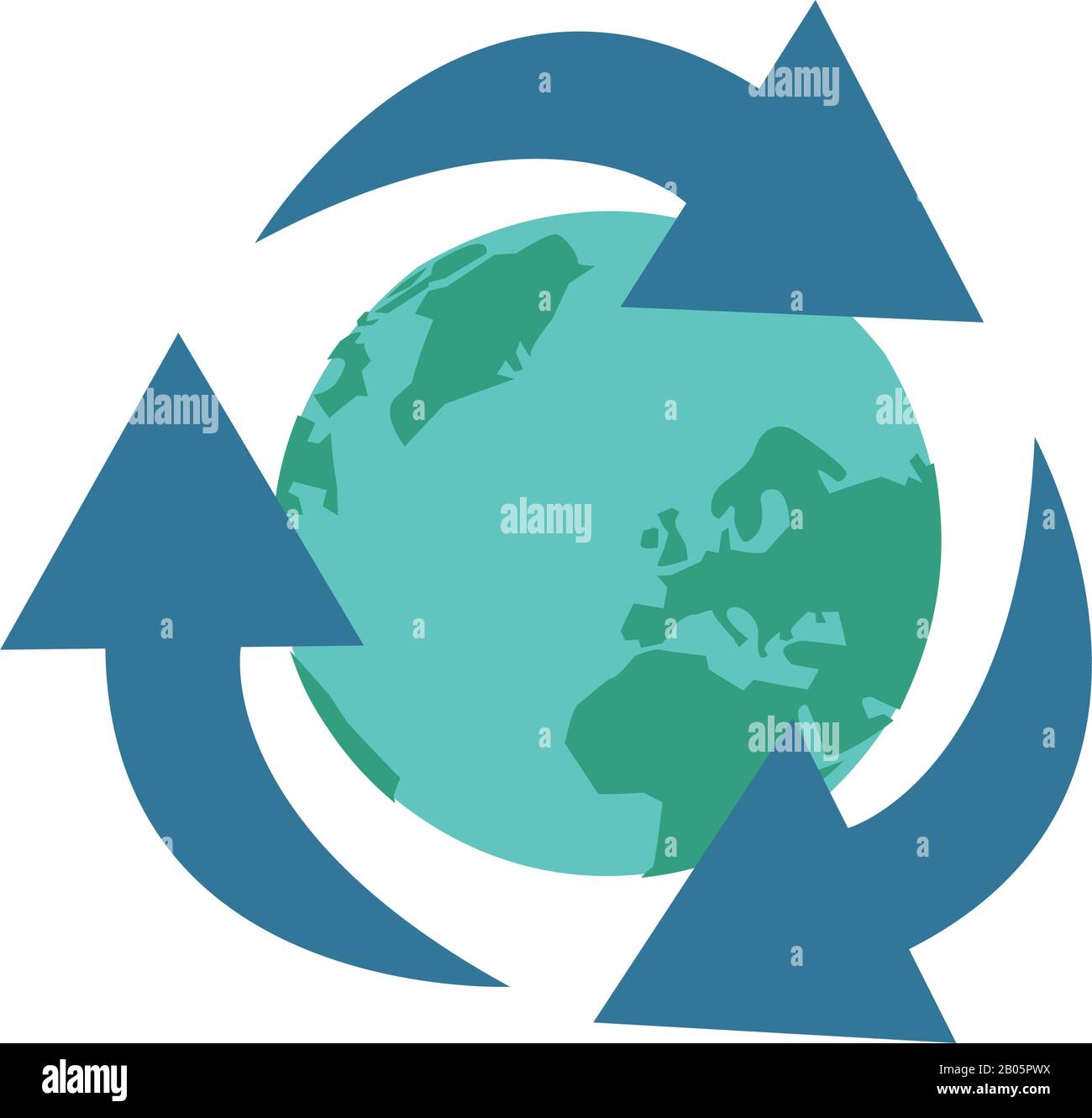 world planet earth with arrows around Stock Vector Image & Art - Alamy