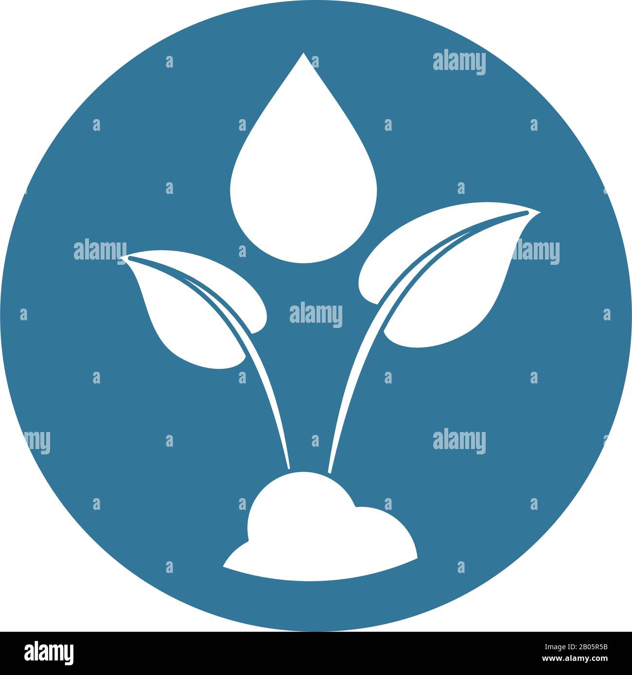 plant with water drop ecology Stock Vector Image & Art - Alamy