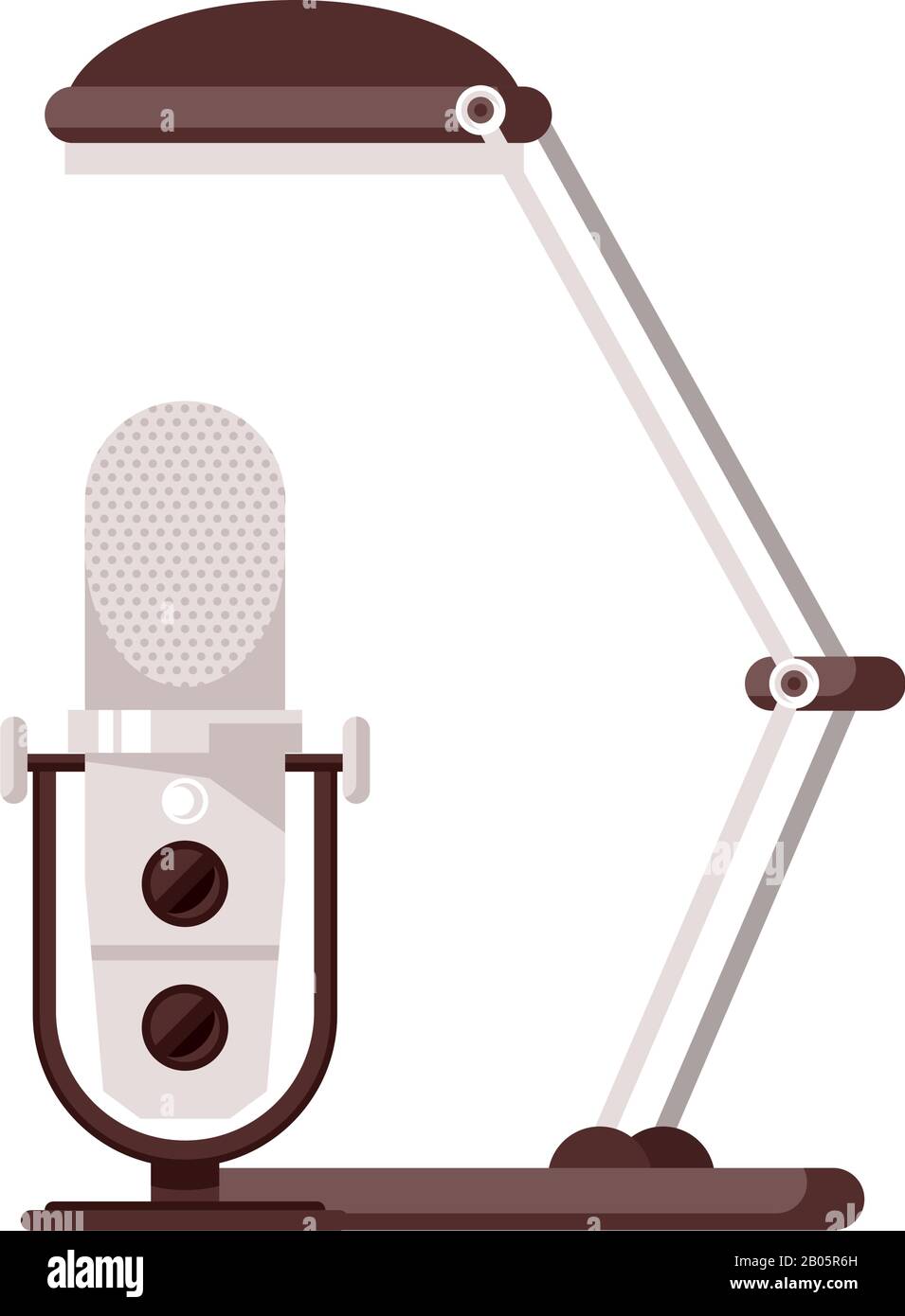 radio microphone retro isolated icon Stock Vector Image & Art - Alamy