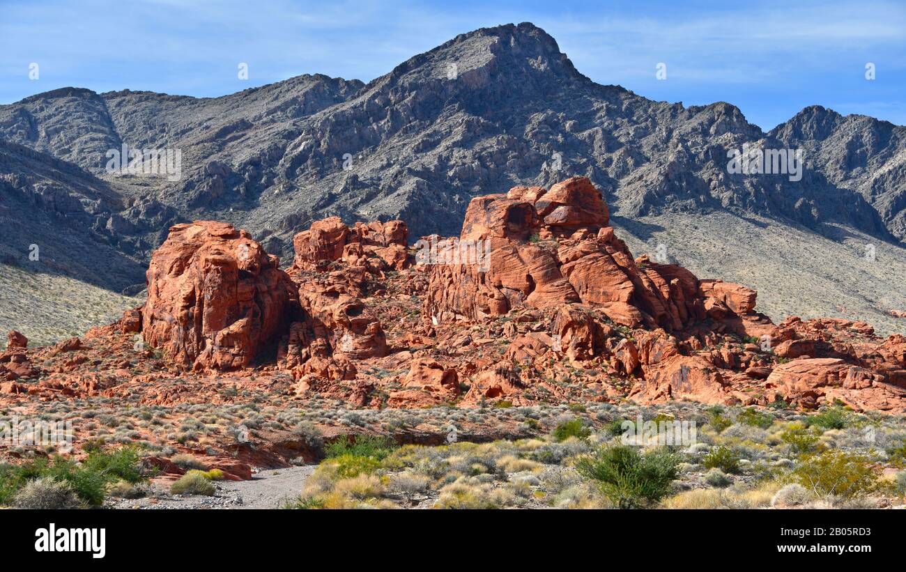 Valley of Fire State Park in the Clark County, Nevada USA. World ...