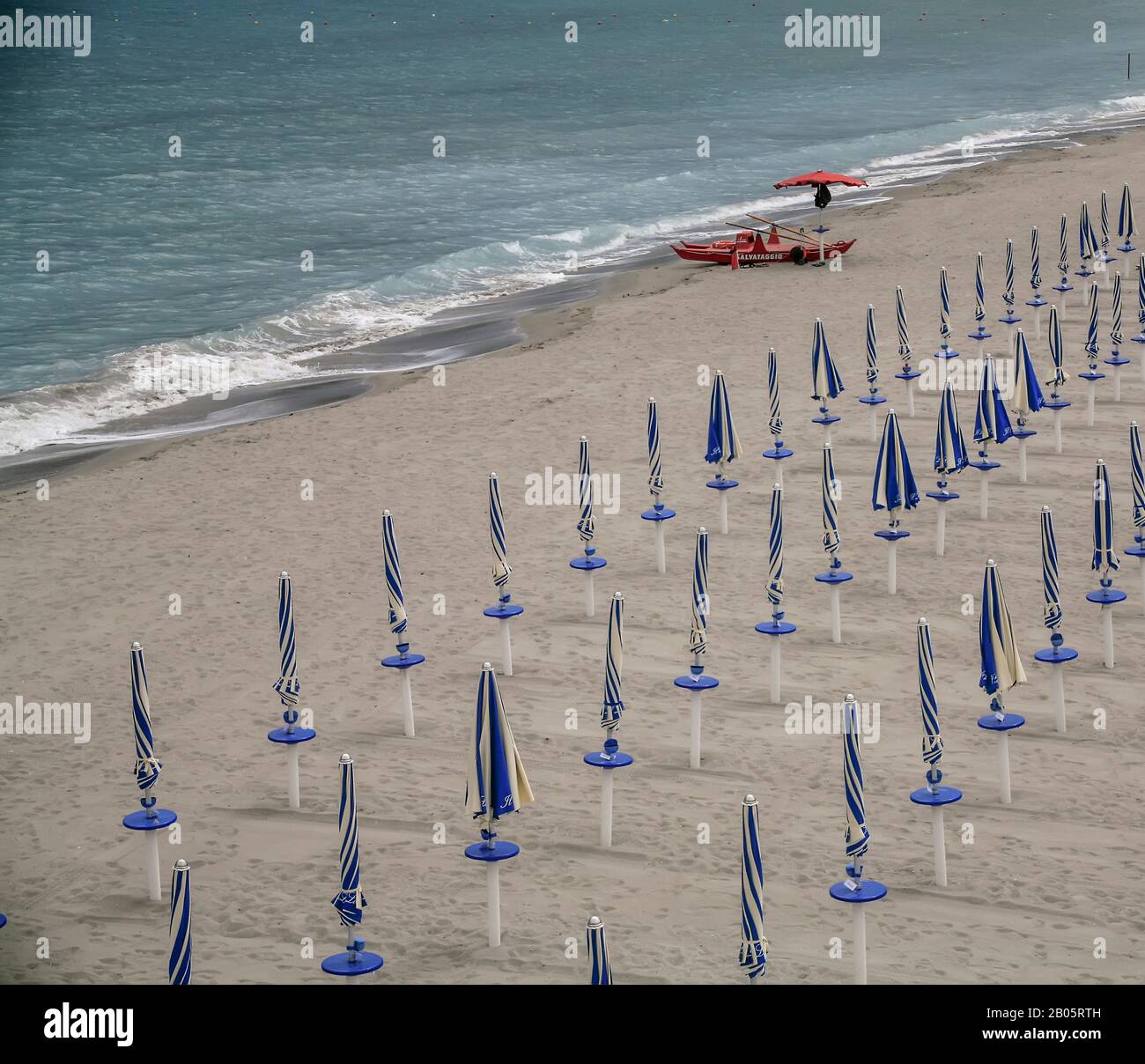 Italy beach off season Stock Photo - Alamy