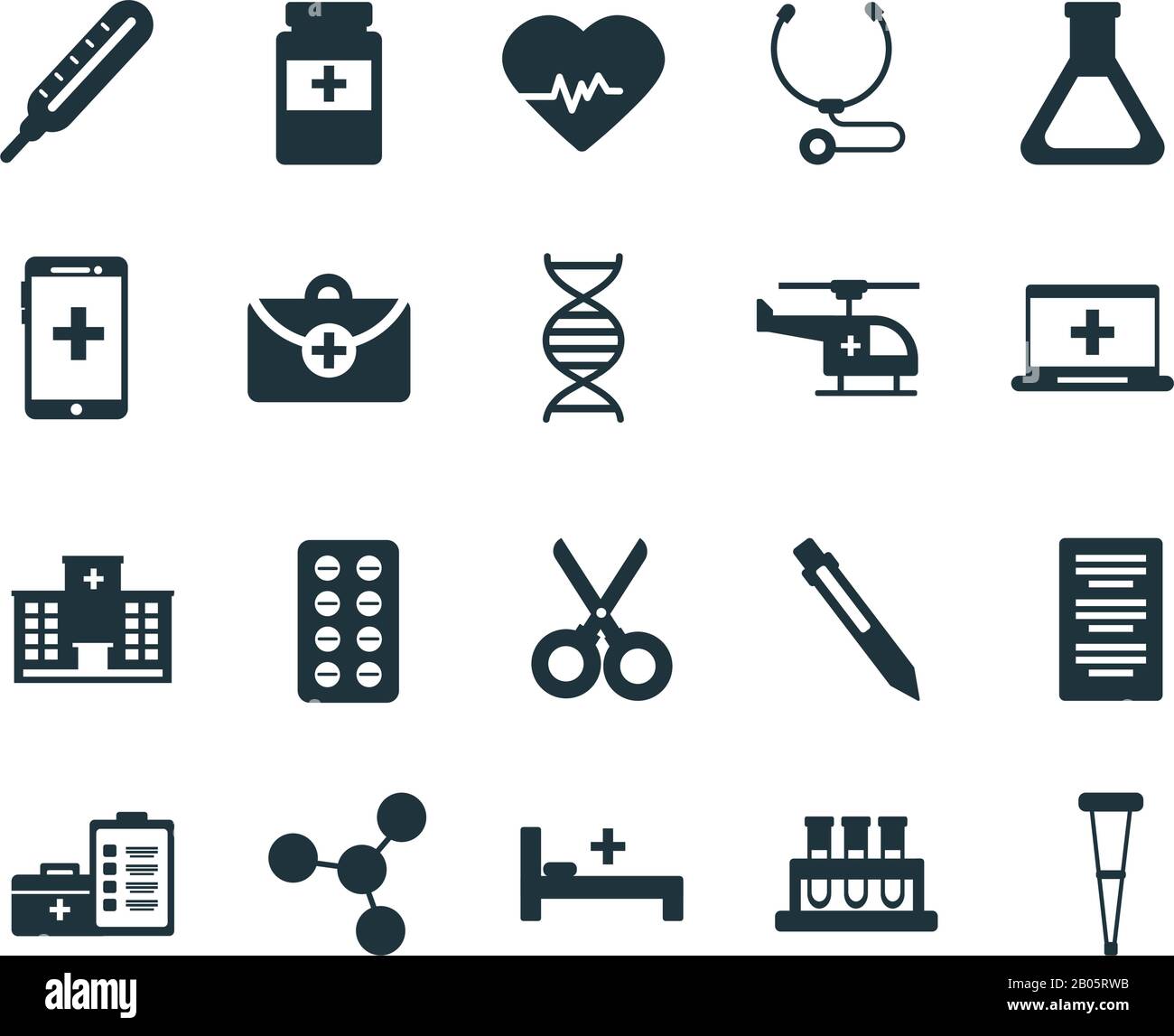 Cartoon medical instruments Cut Out Stock Images & Pictures - Alamy