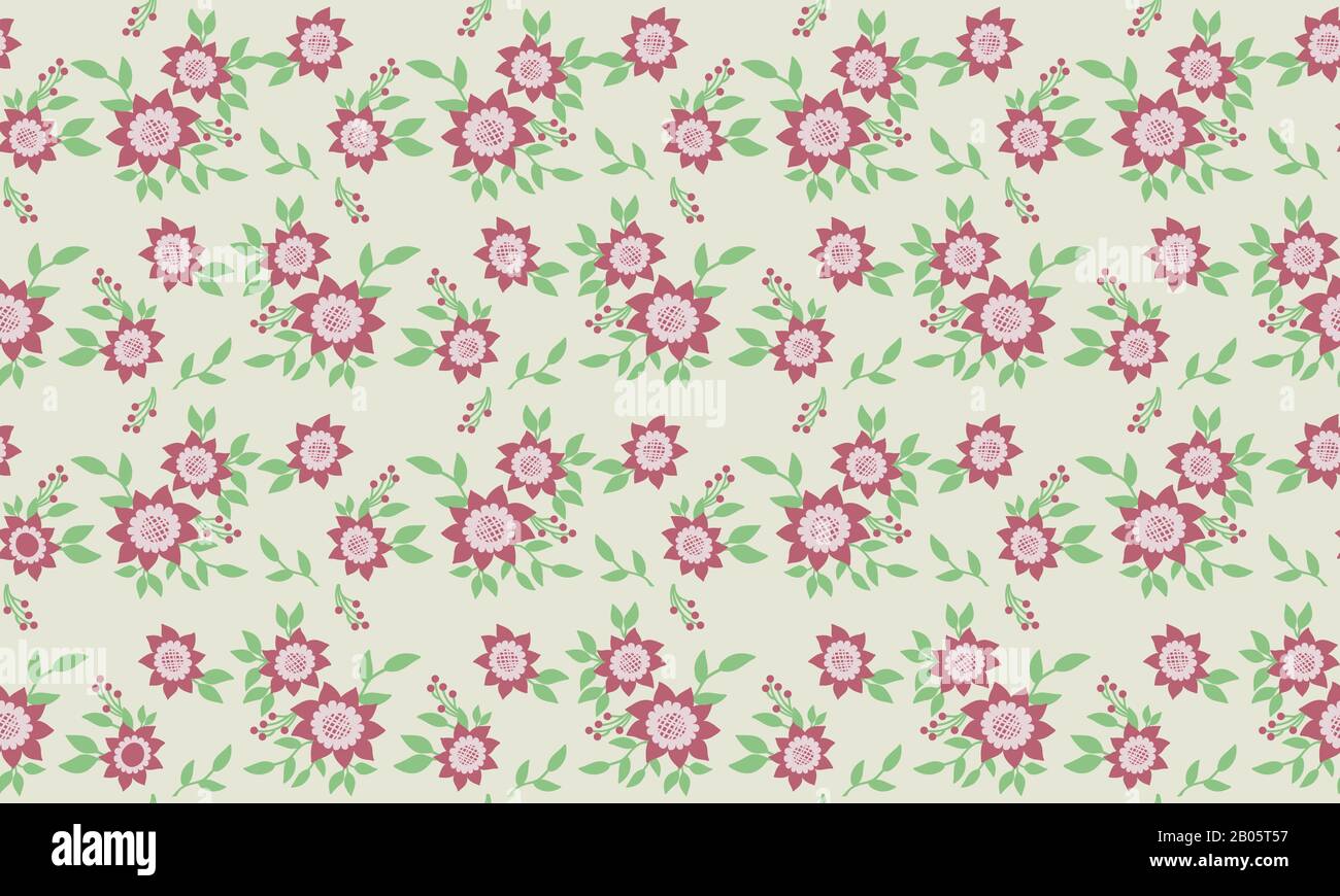 Abstract flower pattern background for spring, with leaf and flower ...