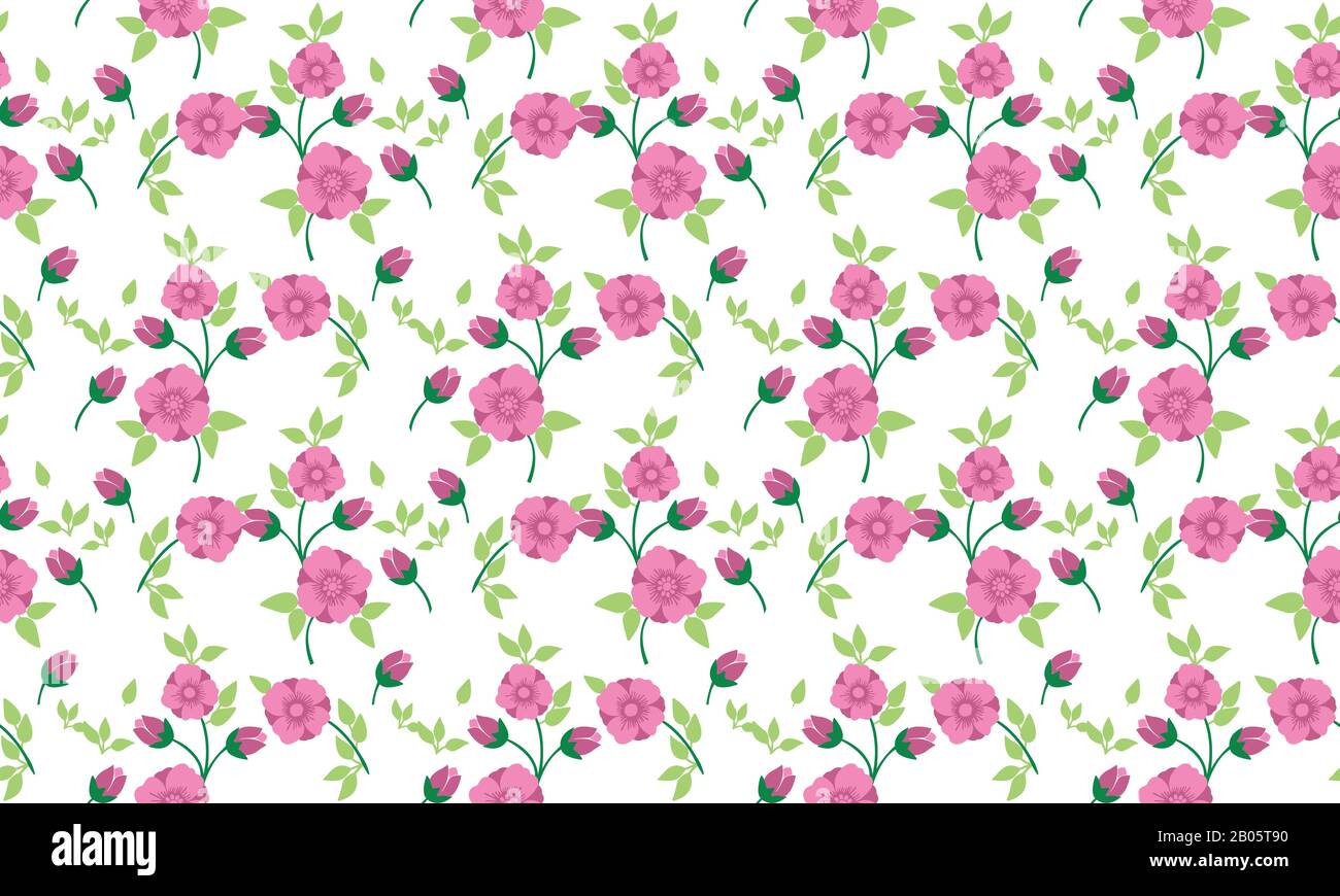 Abstract flower pattern background for spring, with leaf and flower ...