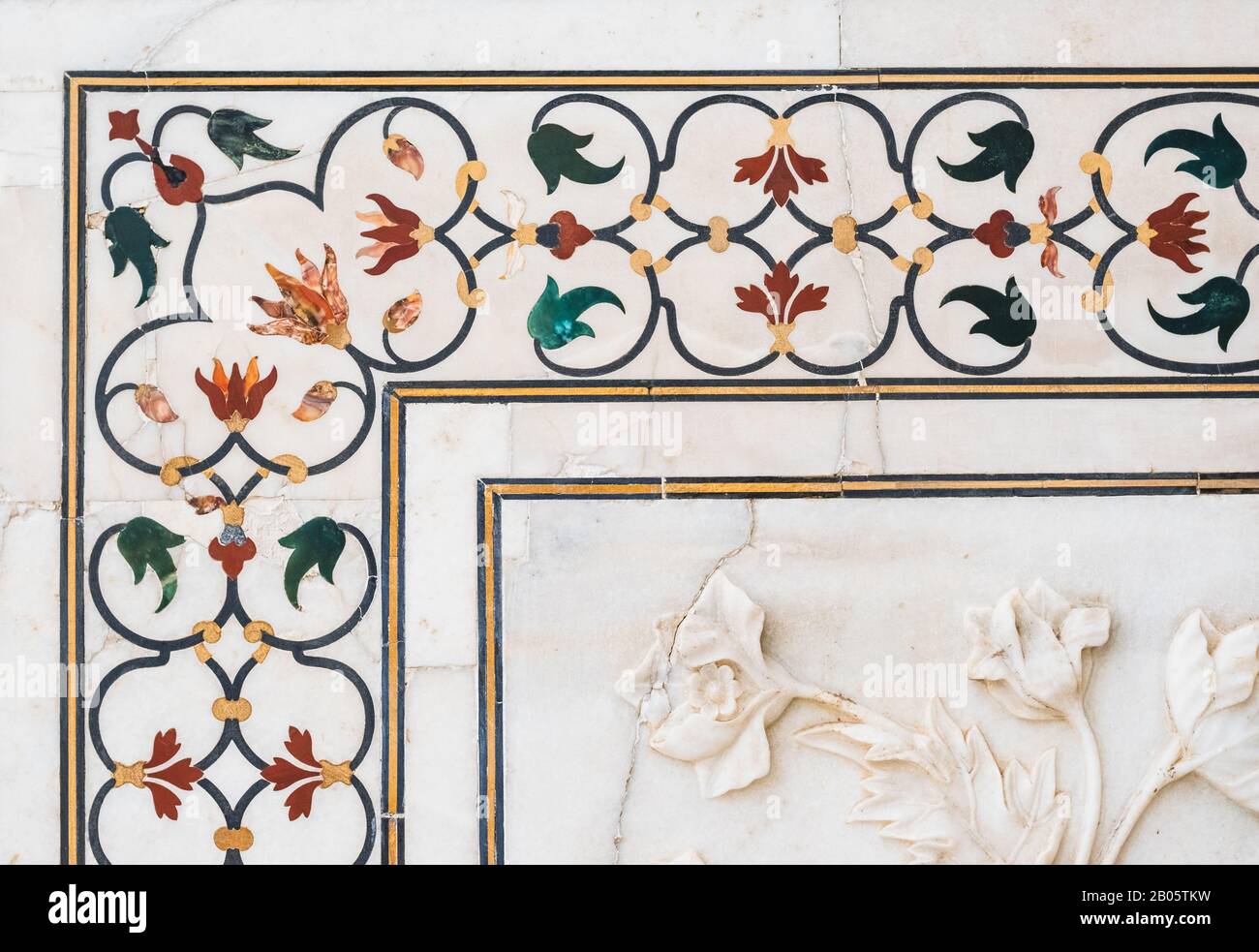 Taj mahal floral design hi-res stock photography and images - Alamy