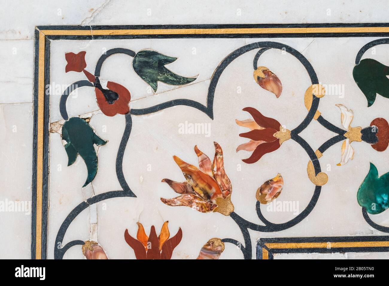 Taj mahal floral design hi-res stock photography and images - Alamy