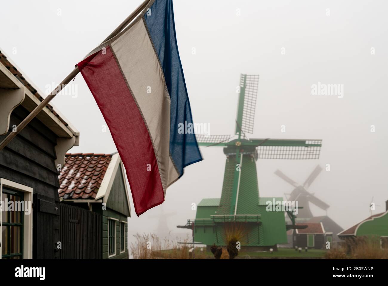 Beautiful Zaanse Schans open air museum in The Netherlands Stock Photo ...