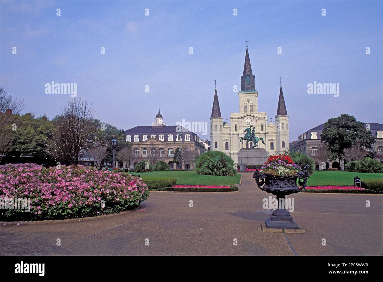 USA,LOUISIANA,NEW ORLEANS, FRENCH QUARTER, JACKSON SQUARE, ST. LOUIS ...