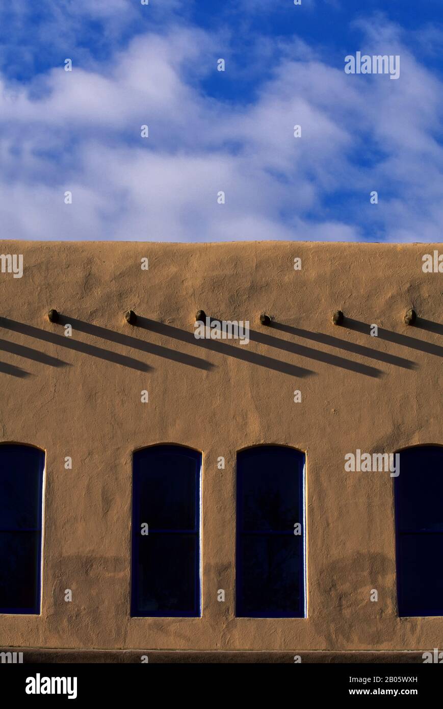 USA, NEW MEXICO, SANTA FE, ADOBE ARCHITECTURE, WINDOWS Stock Photo - Alamy